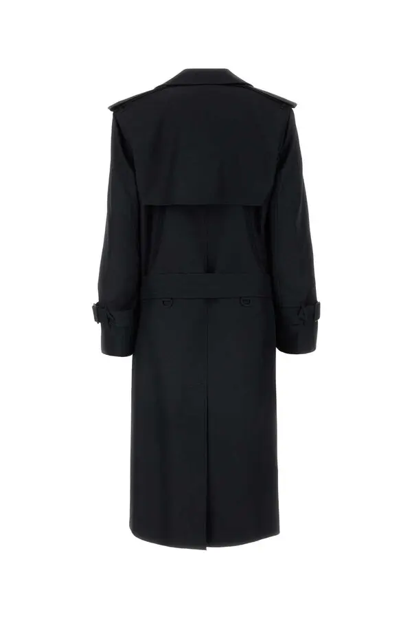 Burberry Silk Blend Trench Coat