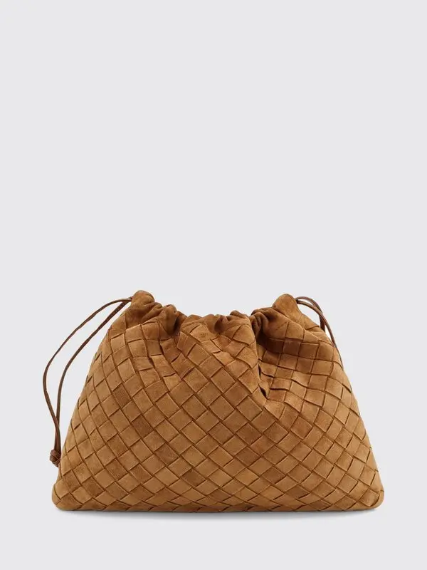 Bottega Veneta Calfskin Clutch - Brown