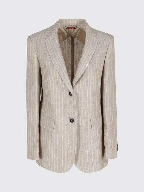 Max Mara Pinstripe Single Breasted Blazer