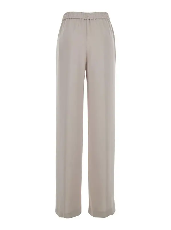 Herno Elastic Waist Tech Fabric Pants - Cream