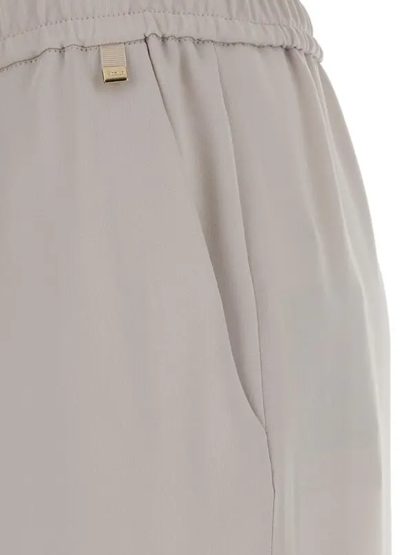Herno Elastic Waist Tech Fabric Pants - Cream