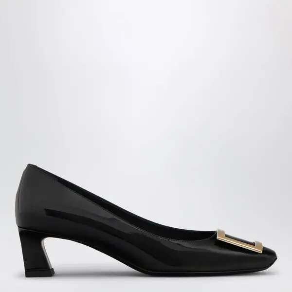 ROGER VIVIER Patent Leather Trompette Pumps - Black