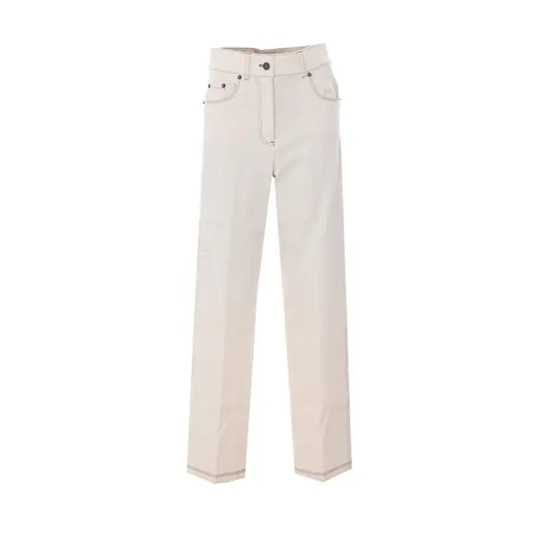 Max Mara Straight-leg Denim Pants - White