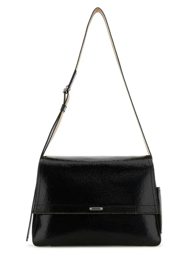 Alexander McQueen Leather The Slouch Crossbody Bag - Black