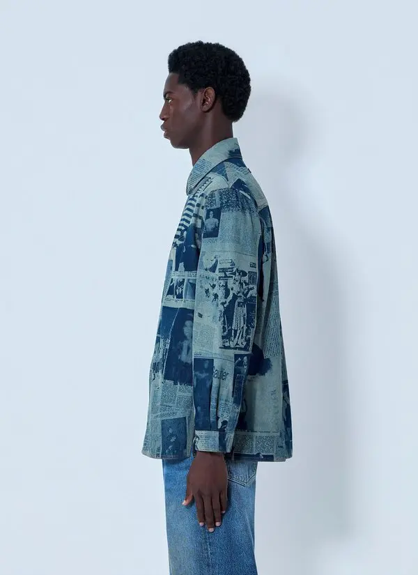 JEAN PAUL GAULTIER Printed Cotton Poplin Shirt