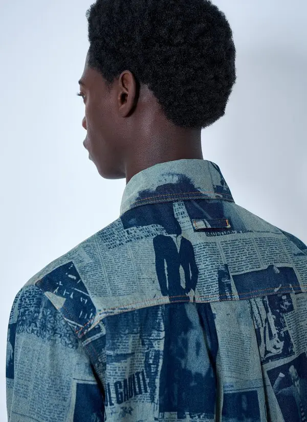 JEAN PAUL GAULTIER Printed Cotton Poplin Shirt