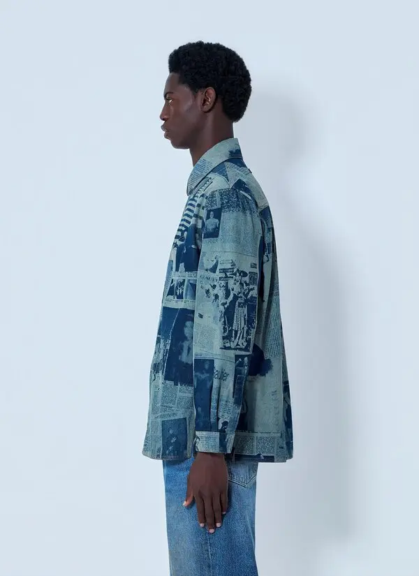 JEAN PAUL GAULTIER Printed Cotton Poplin Shirt