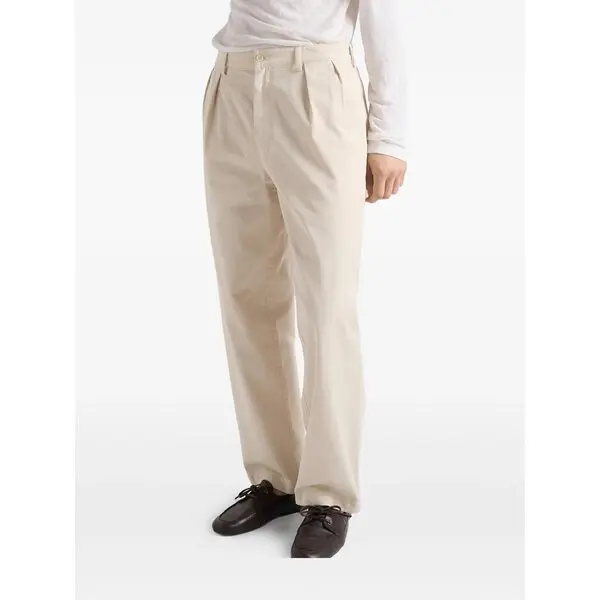 Prada Neutrals Trousers Wide-leg Trousers