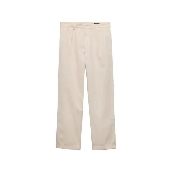 Prada Neutrals Trousers Wide-leg Trousers - Cream