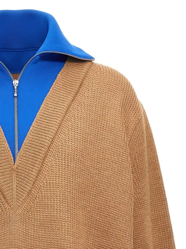 JIL SANDER Half Zip Sweater - Multicolor
