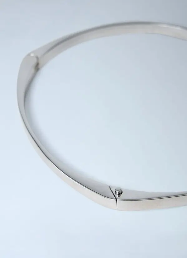 TOTEME Signature Metal Collar Necklace - Silver