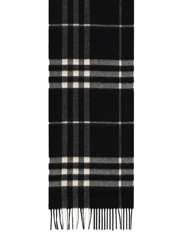 Burberry Check Scarf - Black
