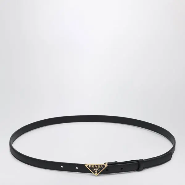 Prada Saffiano Belt With Triangle Logo