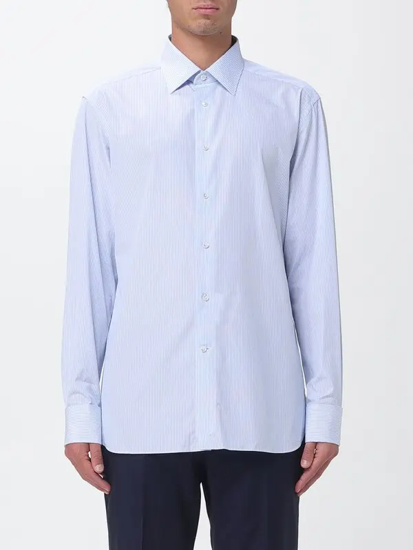 Zegna Classic Striped Poplin Shirt