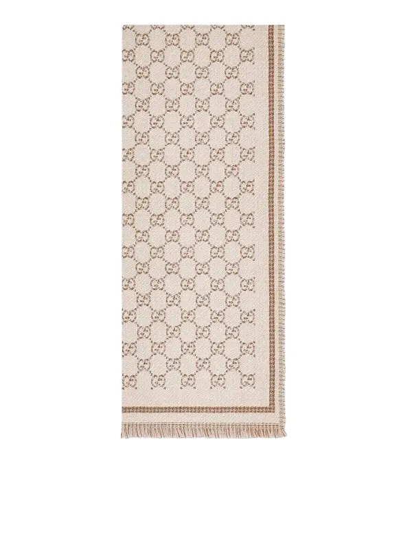Gucci Double Side Gg Wool Scarf