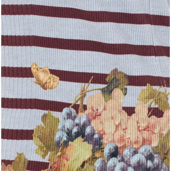 JEAN PAUL GAULTIER Mariniere Grape Printed Tank Top