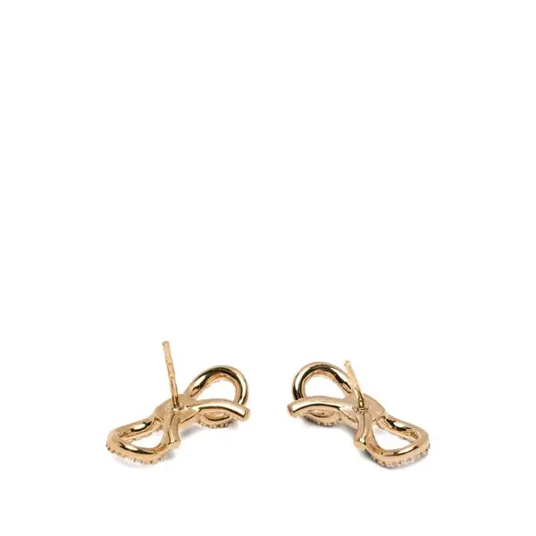 FERRAGAMO Crystal Pavé Bow Earrings