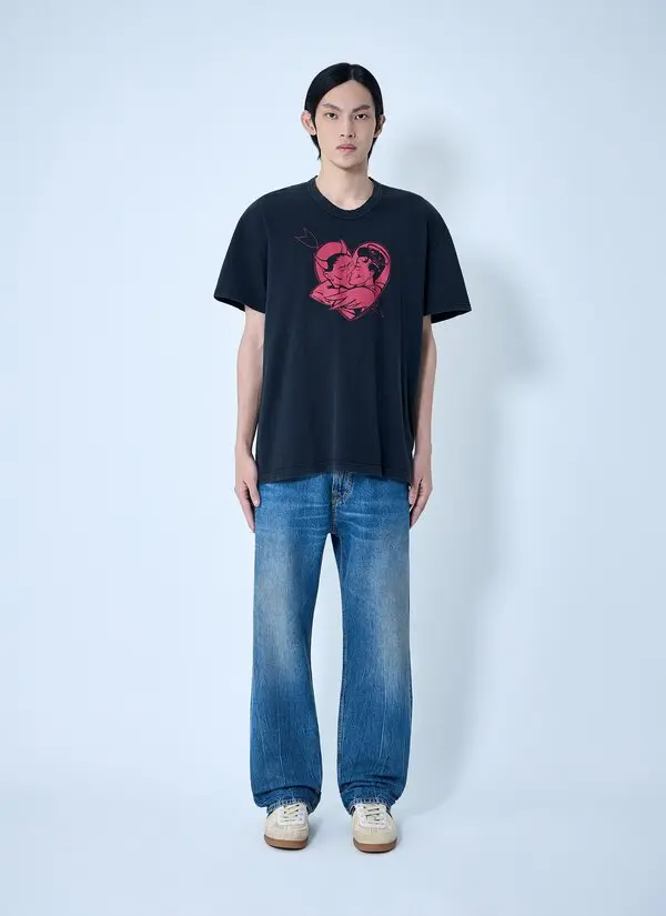 Our Legacy Love Story Print T-shirt - Black