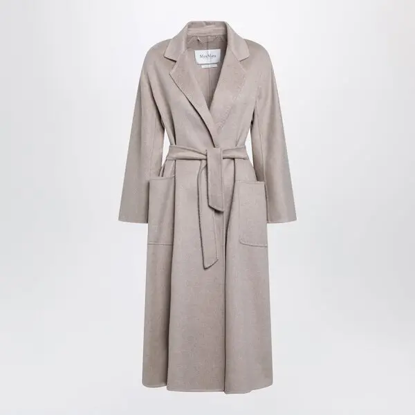 Max Mara Ludmilla Icon Coat In Sand Cashmere - Cream