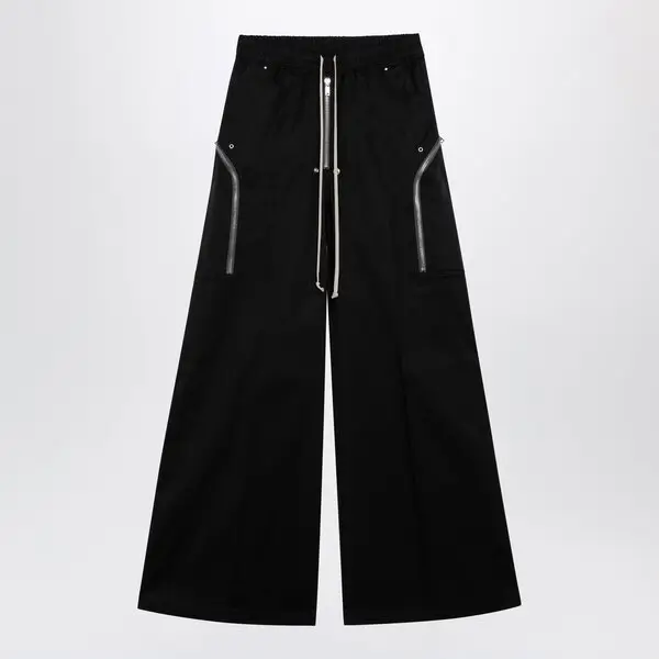 Rick Owens Cotton Trousers - Black