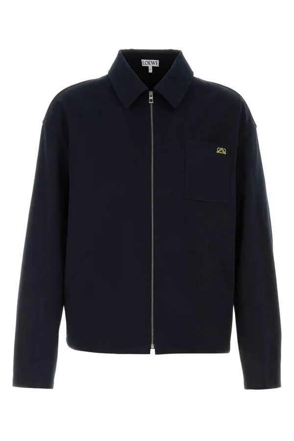 Loewe Navy Cotton Jacket - Blue