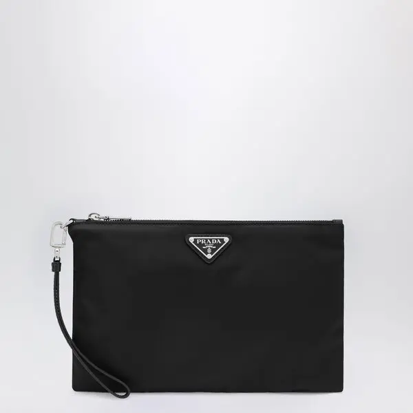 Prada Re-nylon And Saffiano Pouch