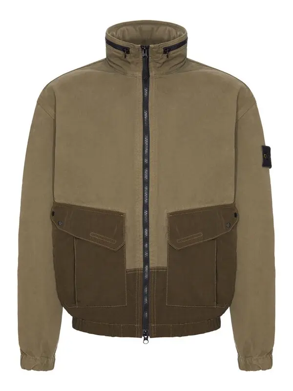 Stone Island Cotton Jacket With Badge