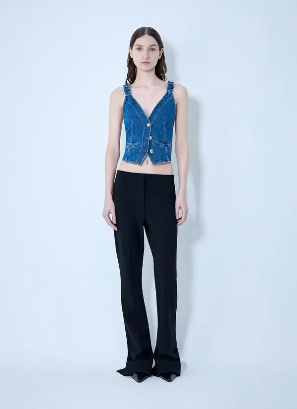 Sportmax Buttoned Denim Vest