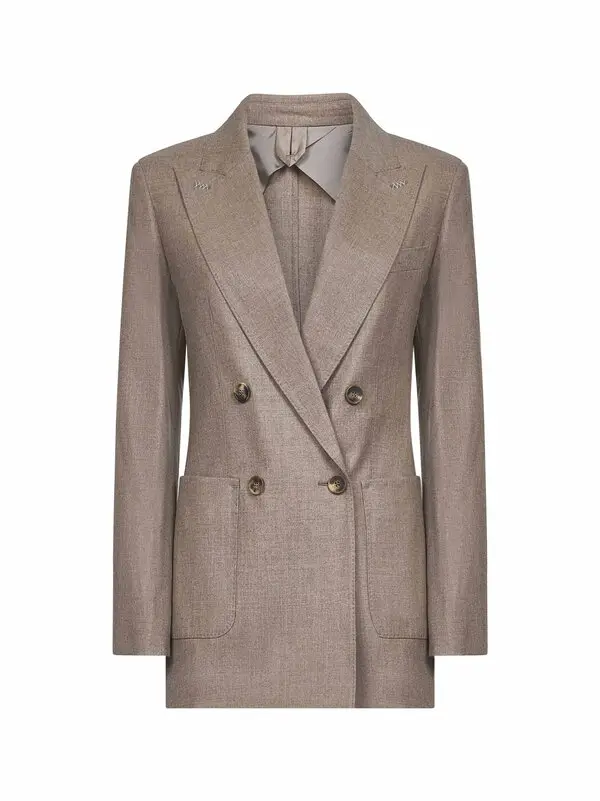 Max Mara Turtledove Stretch Cashmere Harald Blazer - Multicolor