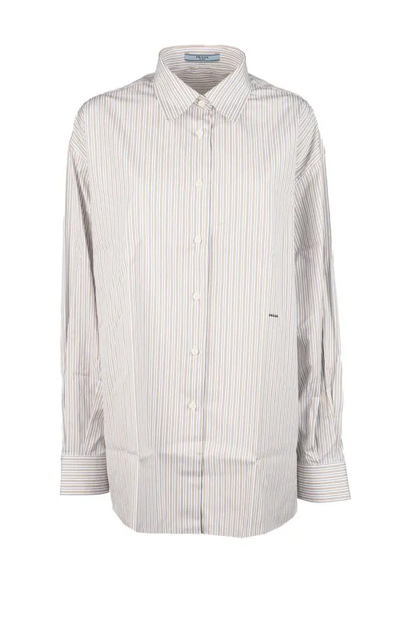 Prada Striped Button-up Shirt - Multicolor