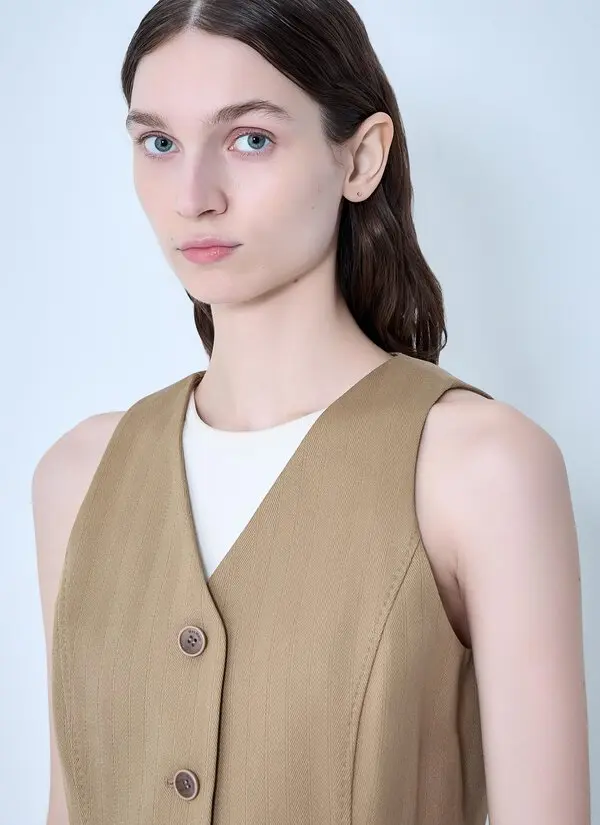Max Mara Tailored Vest With Button Fastening