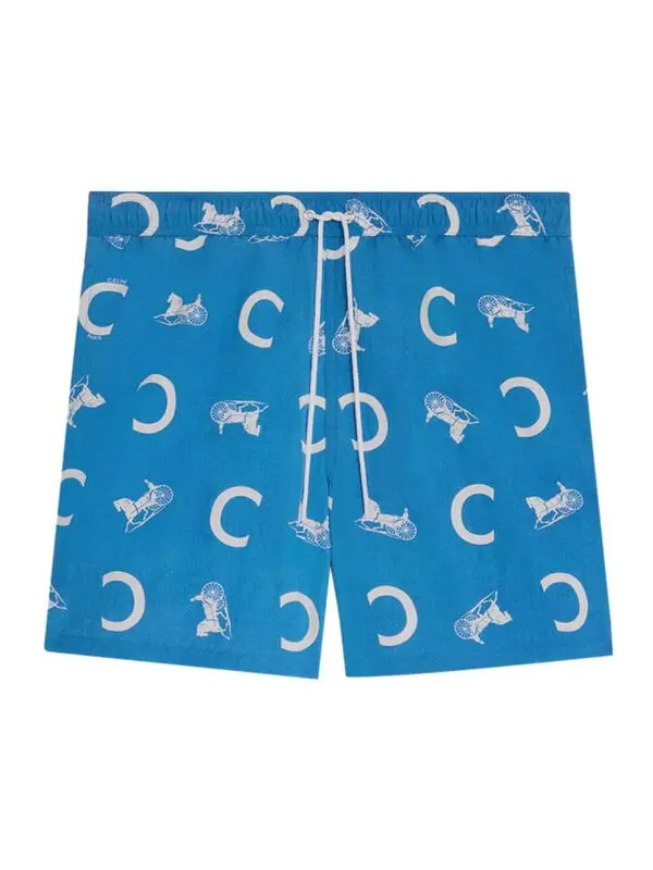 Celine Nylon Swim Shorts - Multicolor