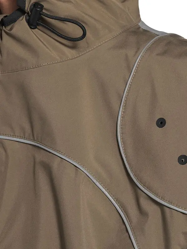 Balenciaga Men`s Techwear Zip-up Jacket In Grey