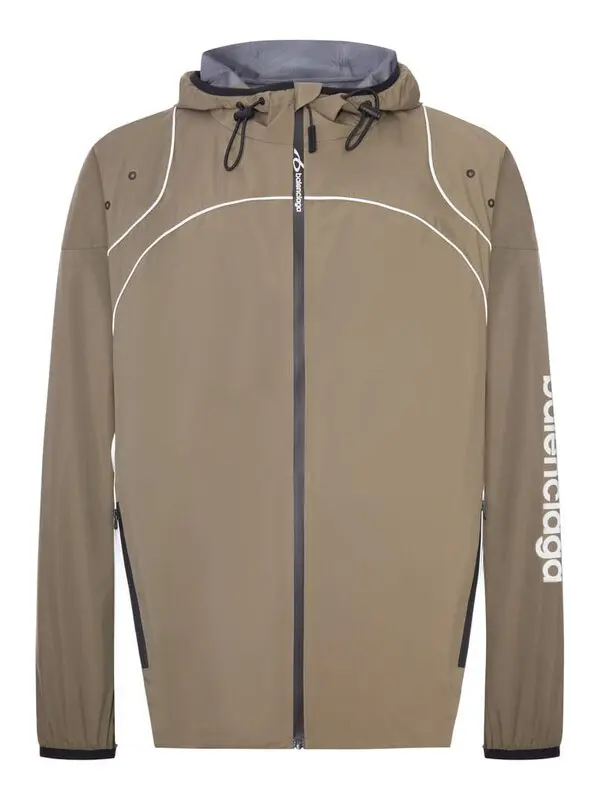 Balenciaga Men`s Techwear Zip-up Jacket In Grey - Gray