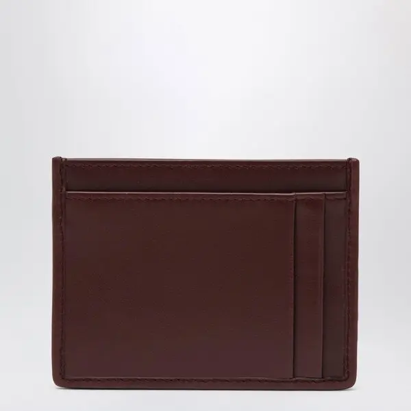 Miu Miu Bordeaux Matelasse Nappa Card Holder - Red