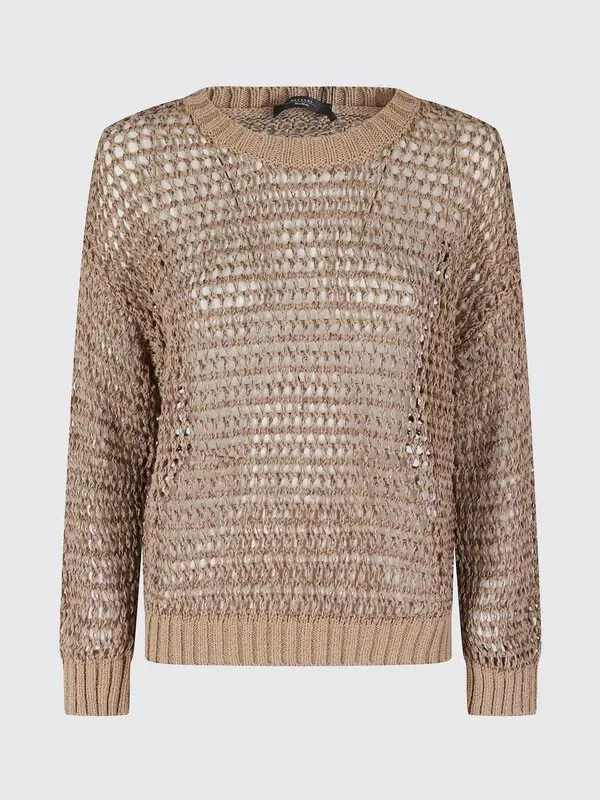 Max Mara Linen And Cotton Crewneck Pullover By - Brown