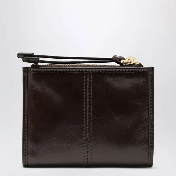 Prada Small Dark Leather Wallet