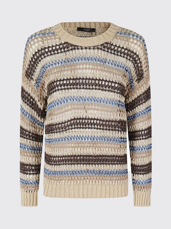 Max Mara Linen And Cotton Crewneck Pullover By - Brown