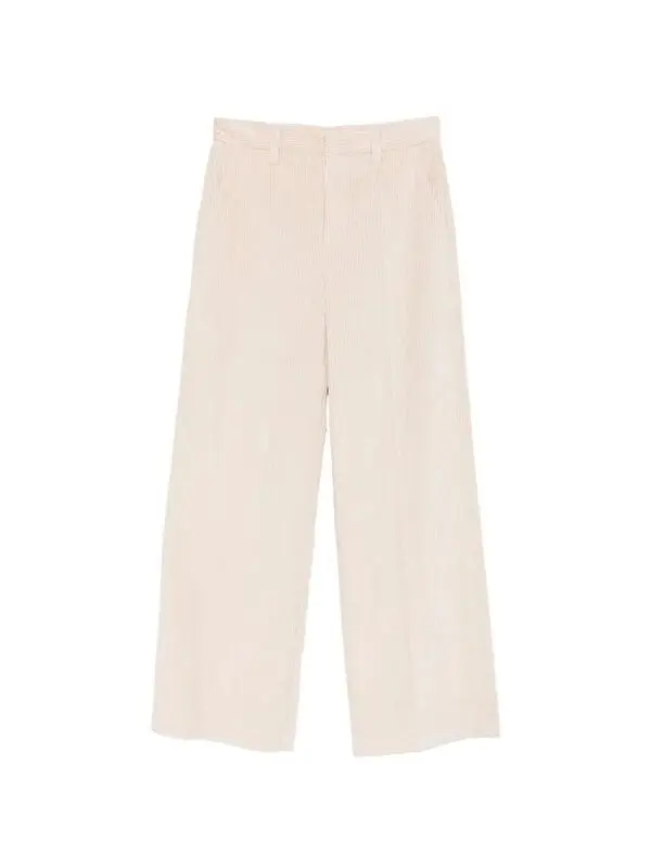 Brunello Cucinelli Corduroy Loose Pants With Monili - Multicolor