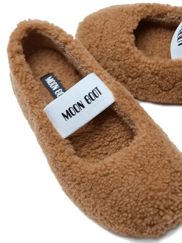 Moon Boot Shearling Ballet Flats