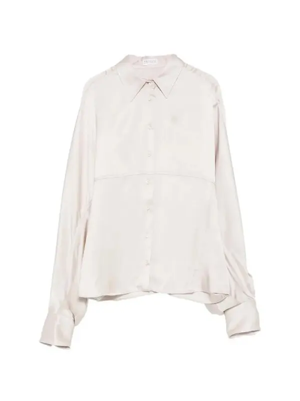 Brunello Cucinelli Silk Button Up Shirt - Multicolor