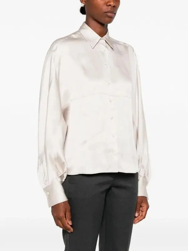 Brunello Cucinelli Silk Button Up Shirt - Multicolor