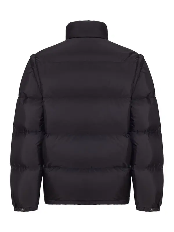 Prada Padded Down Jacket With Triangular Logo