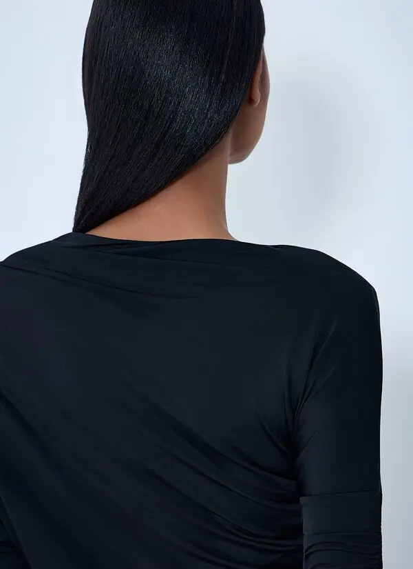 GANNI Draped Long Sleeve Top