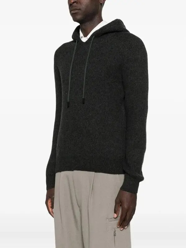 Tagliatore Wool Hooded Sweater - Multicolor