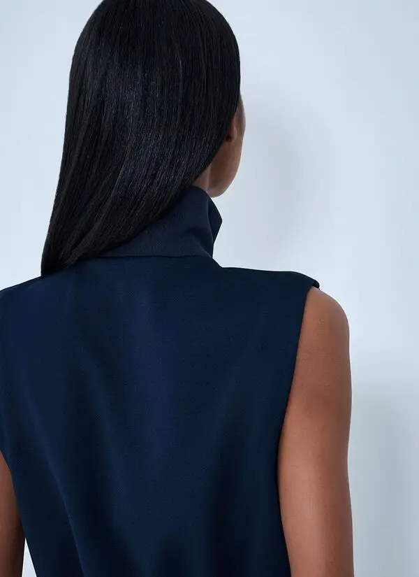 Miu Miu Sleeveless High-neck Crop Top