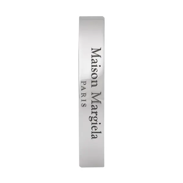 MAISON MARGIELA Reference Logo Ring - Silver