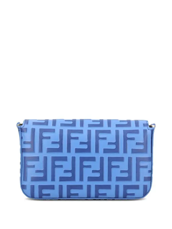 Fendi Ff Diamonds Leather Wallet On Chain
