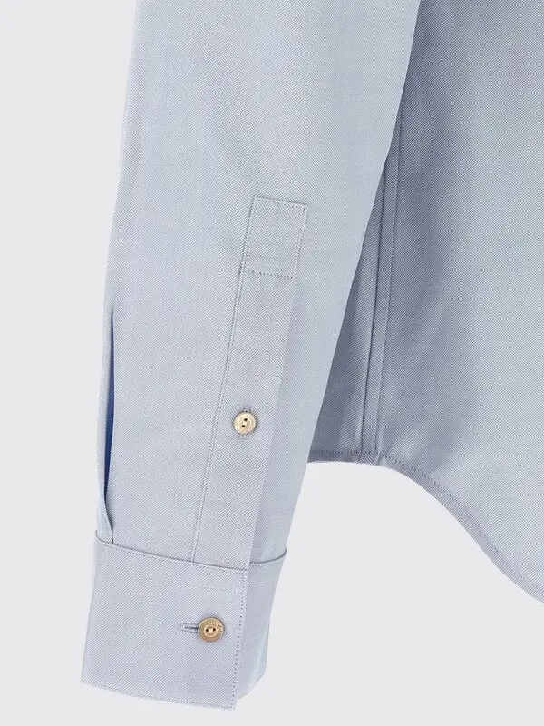 Gucci Slim Fit Cotton-blend Shirt With French Collar - Blue
