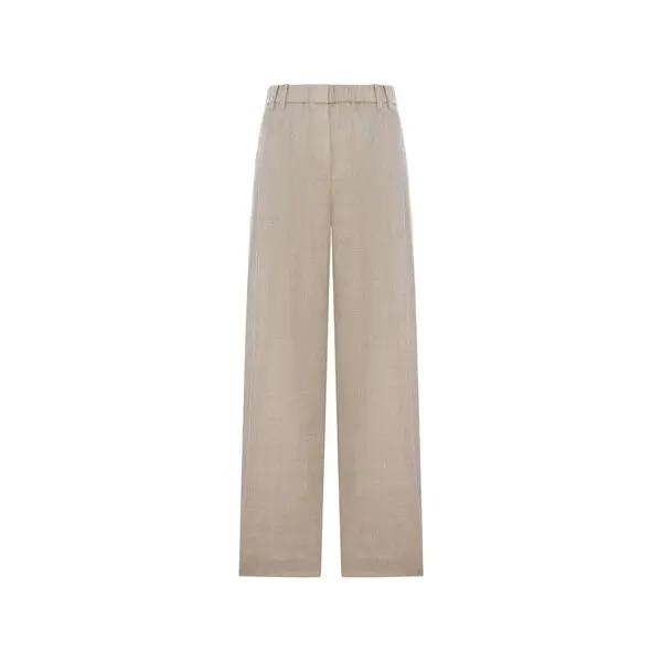 Brunello Cucinelli Neutrals Trousers Straight Trousers
